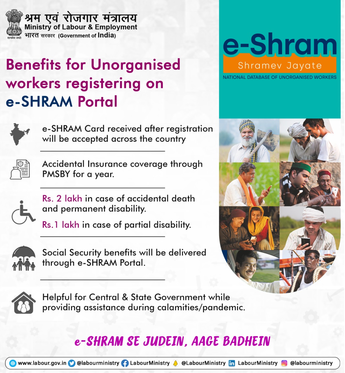 e-SHRAM Death Claim Process Online 2021